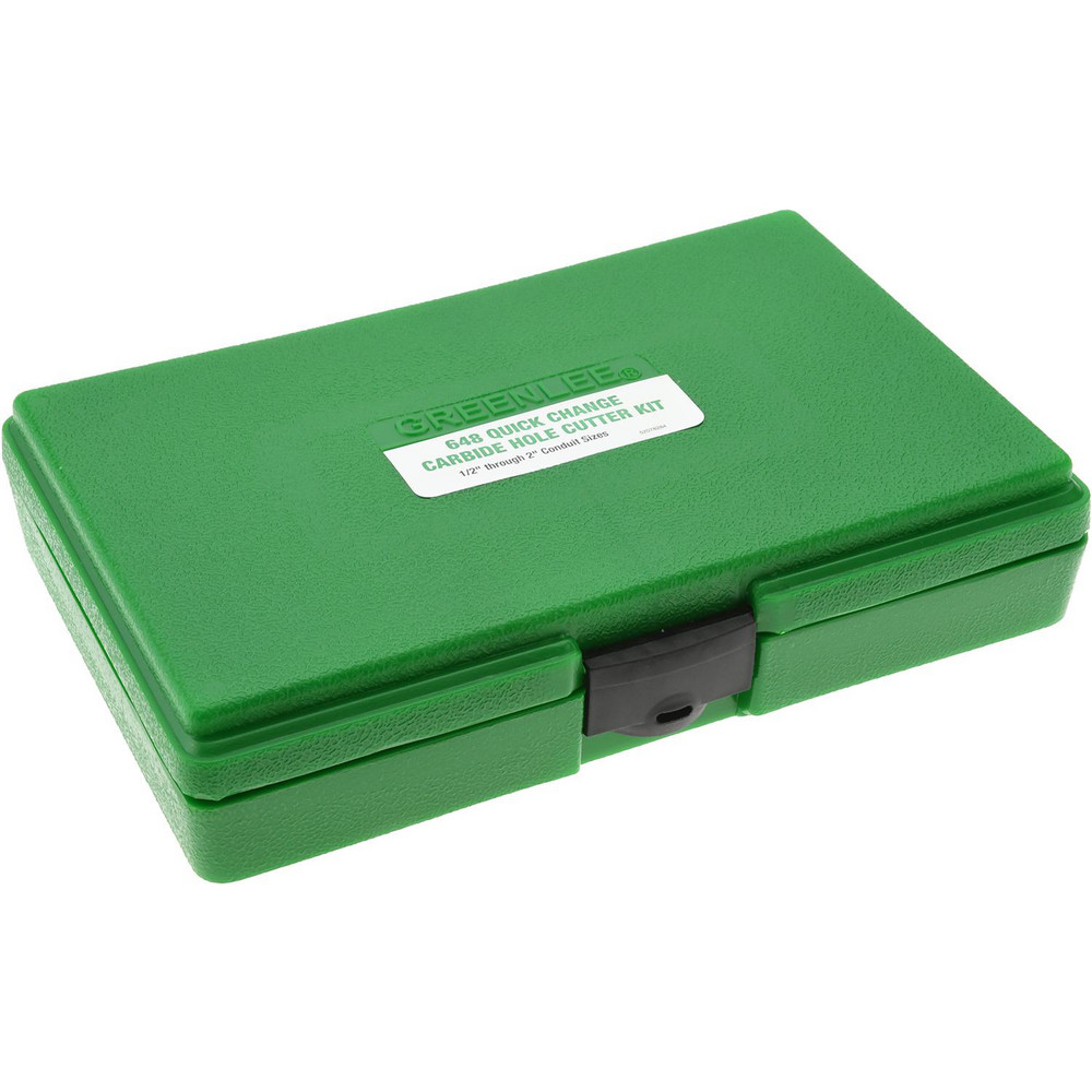 Greenlee - 8 Piece, 7/8 to 2-1/2" Cutter Dia, 0.187" Cutting Depth ...