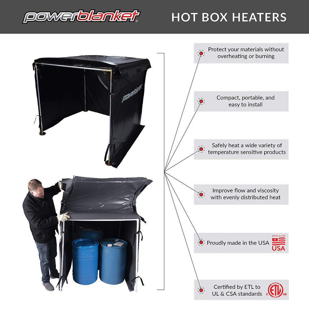 Powerblanket - 48" High x 40" Wide x 48" Long PVC Hot Box Heater | MSC ...