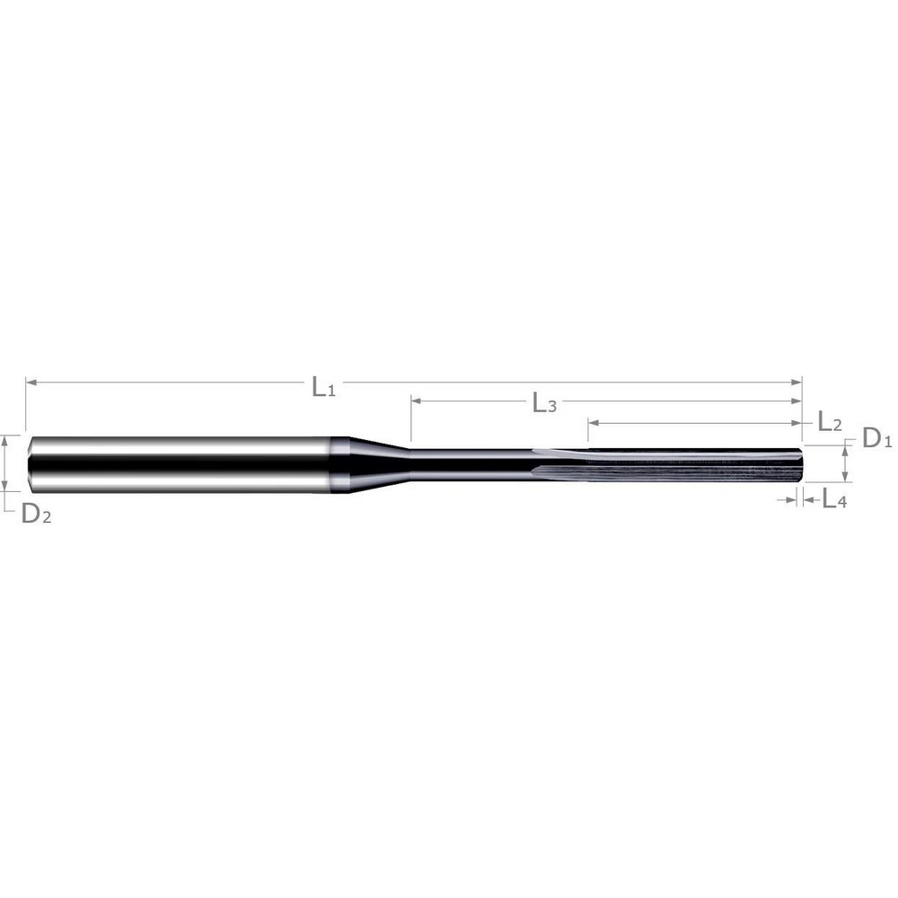 Harvey Tool - Chucking Reamer: #65, 2" OAL, 1/4" Flute Length, Straight ...