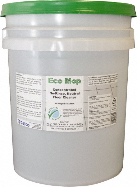 Detco - Eco Mop, 5 Gal Pail, Green Seal Floor Cleaner | MSC Direct