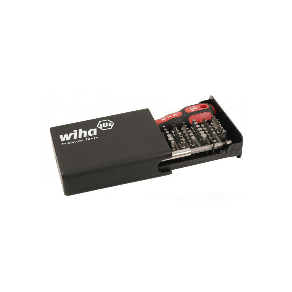 Wiha - Screwdriver Insert Bit Set: Hex Phillips, Slotted, Square & Torx ...