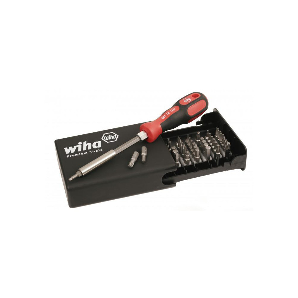 Wiha - Screwdriver Insert Bit Set: Hex Phillips, Slotted, Square & Torx ...
