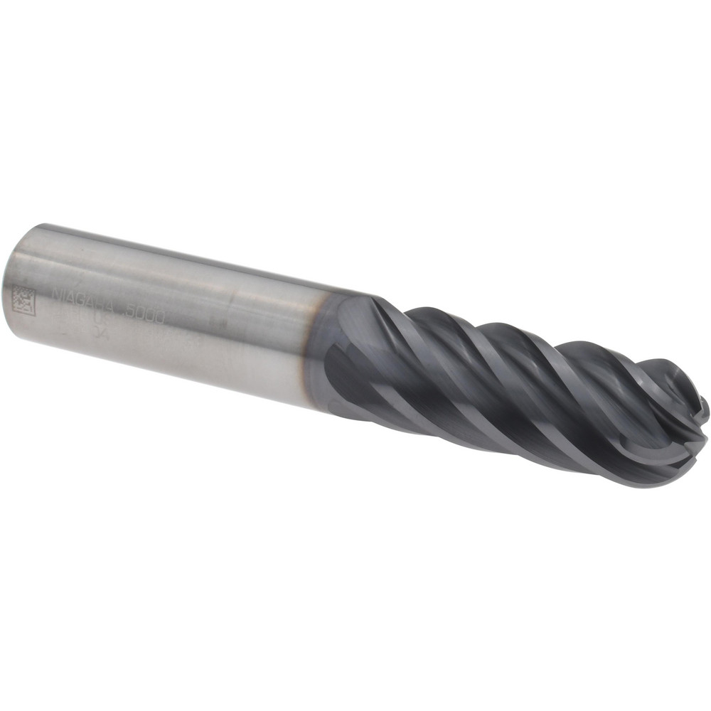 Seco - Ball End Mill: 1/2" Dia, 1-1/4" LOC, 6 Flute, Solid Carbide ...