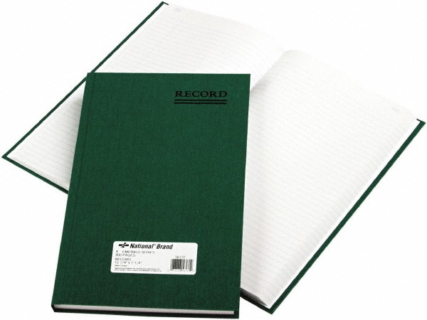 National Brand - Emerald Series Record Book: 300 Sheets, 7-1/4 x 12-1/4 ...