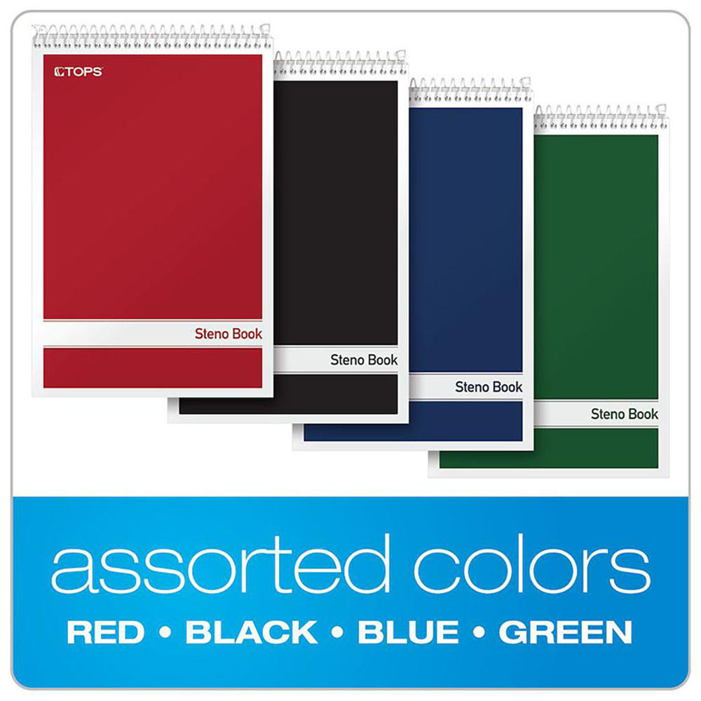 TOPS - Steno Book: 80 Sheets, Gregg Ruled, White Paper | MSC Industrial ...