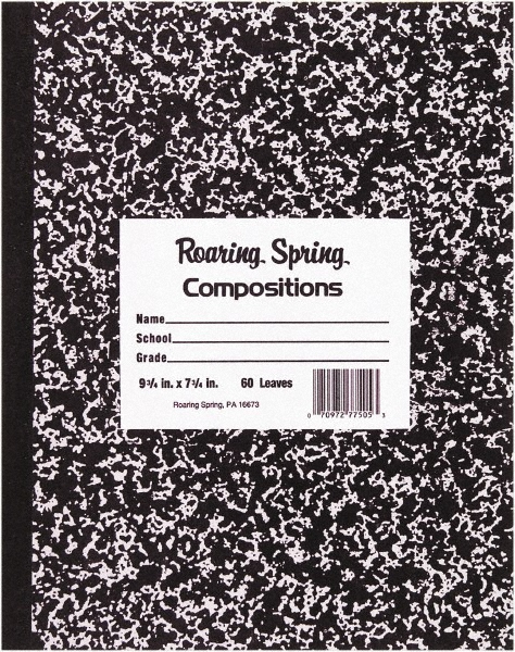 Roaring Spring - Composition Book: 100 Sheets, 7-1/2 x 9-3/4" Sheet ...