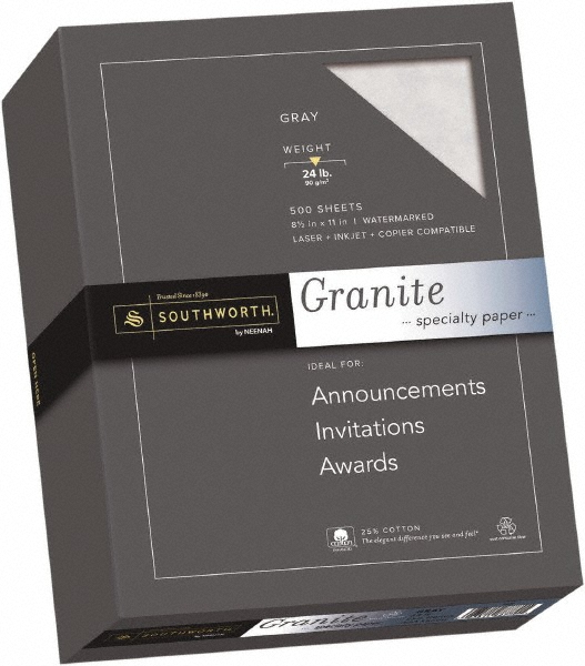 Southworth - Office Machine Supplies: Colored Copy Paper, Gray, 1 per ...
