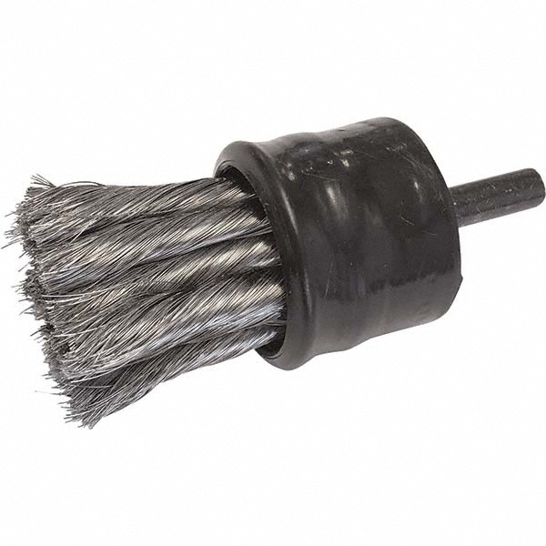 Osborn - End Brushes: 1" Dia, Stainless Steel, Knotted Wire | MSC Direct
