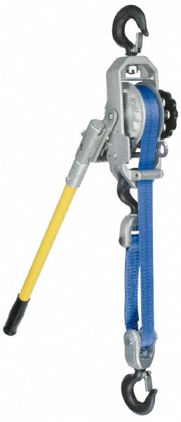 Little Mule - 2,000 Lb Capacity, 11' Lift Height, Strap Manual Lever ...