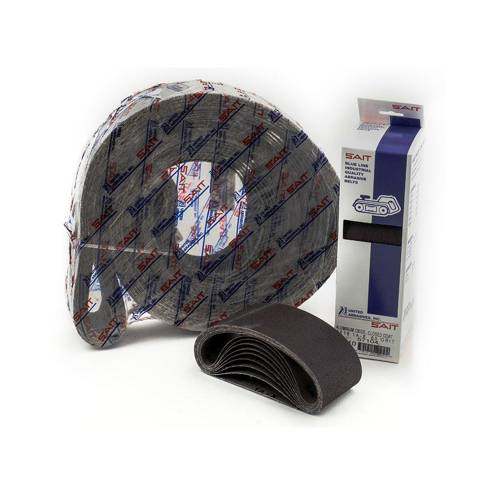 Sait - Abrasive Belt: 1/2" Wide, 24" OAL, 60 Grit, Aluminum Oxide | MSC ...