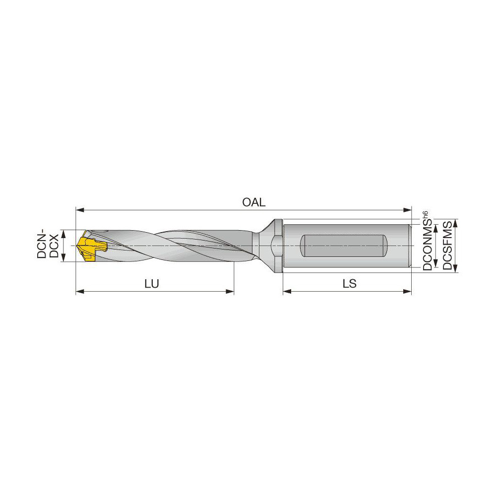 Tungaloy - Replaceable-Tip Drill: 17 to 17.9 mm Dia, 88.1 mm Max Depth ...