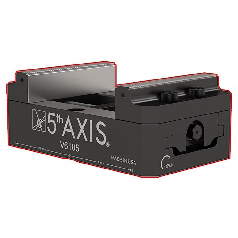 5th Axis - Self-Centering Vise: 6.0000" Jaw Width, 8.5000" Max Jaw ...