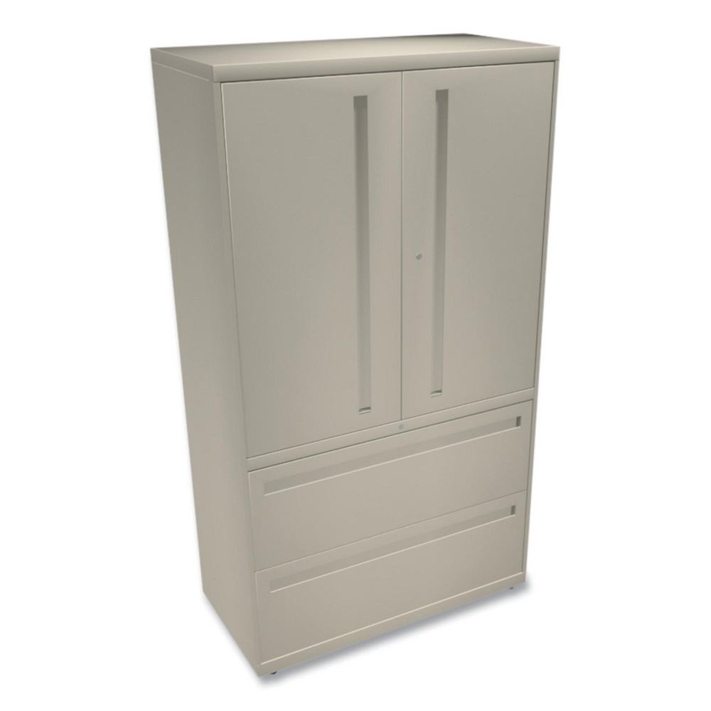 Hon - 700 Series Lateral File w/Storage Cabinet, 36w x 19-1/4d, Putty ...
