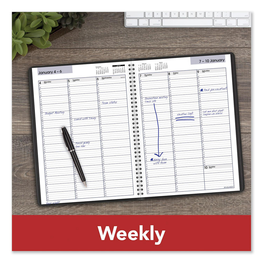 DayMinder - Appointment Book: 104 Sheets, 8 x 11" Sheet, White Paper ...