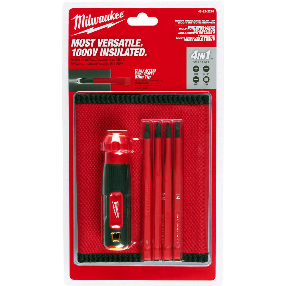 Milwaukee Tool - Bit Screwdrivers: Type: Combination; Tip Type: Cabinet ...