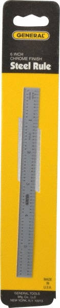 General - 6" Long, 1/100, 1/64, 1/32, 1/10" Graduation, Flexible ...