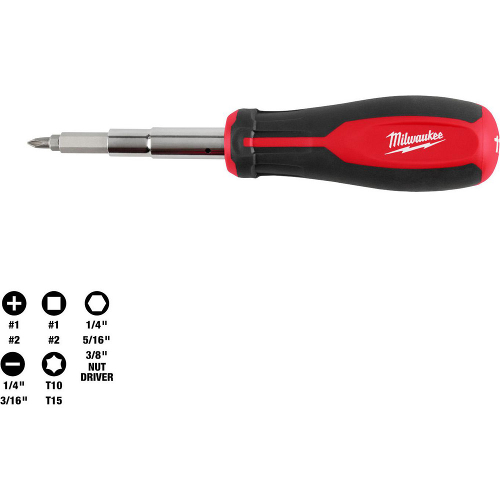 Milwaukee Tool - Bit Screwdrivers: Type: Combination; Tip Type: Slotted ...