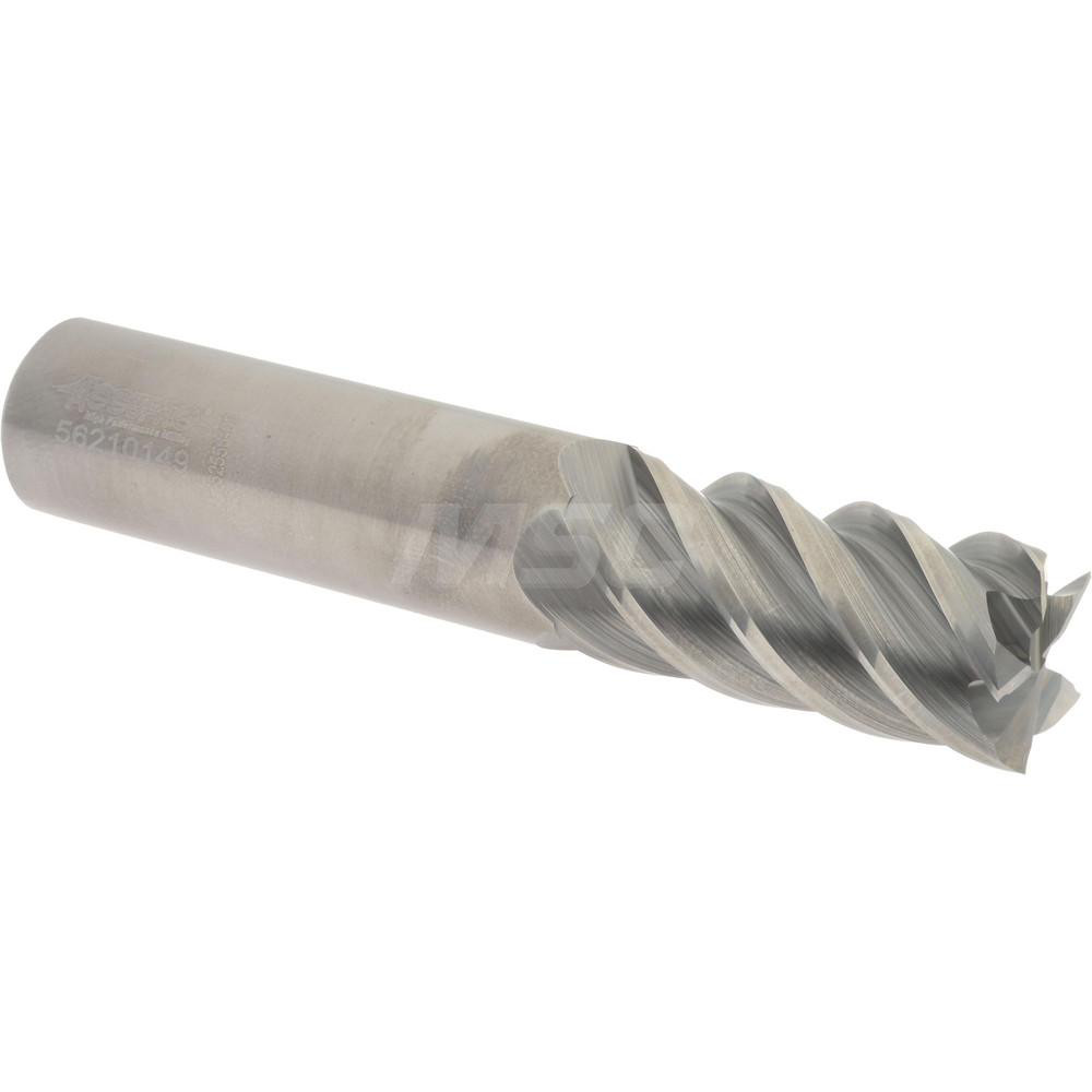 Accupro - Square End Mill: 3/4" Dia, 1-5/8" LOC, 5 Flute, Solid Carbide ...