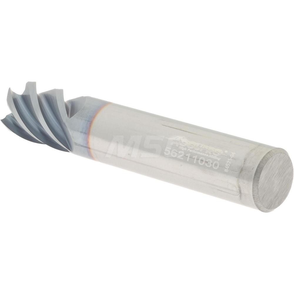 Accupro - Square End Mill: 3/8" Dia, 1/2" LOC, 5 Flute, Solid Carbide | MSC Direct