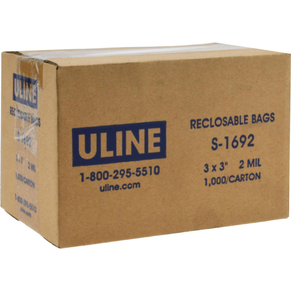 Value Collection - 3X3" 2ML CLR 1000/PK RECLOSABLE POLY BAGS | MSC Direct