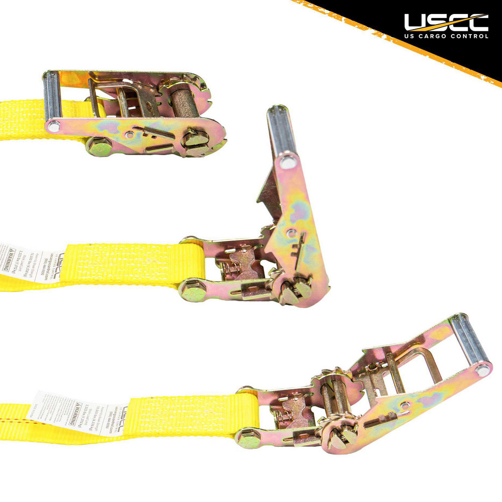 US Cargo Control - Polyester Ratchet Strap Tie Down: 10' Long, 2" Wide ...
