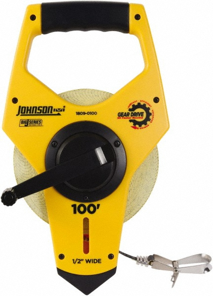 Johnson Level & Tool - 100' x 1/2" Tape Measure - 56298961 - MSC ...