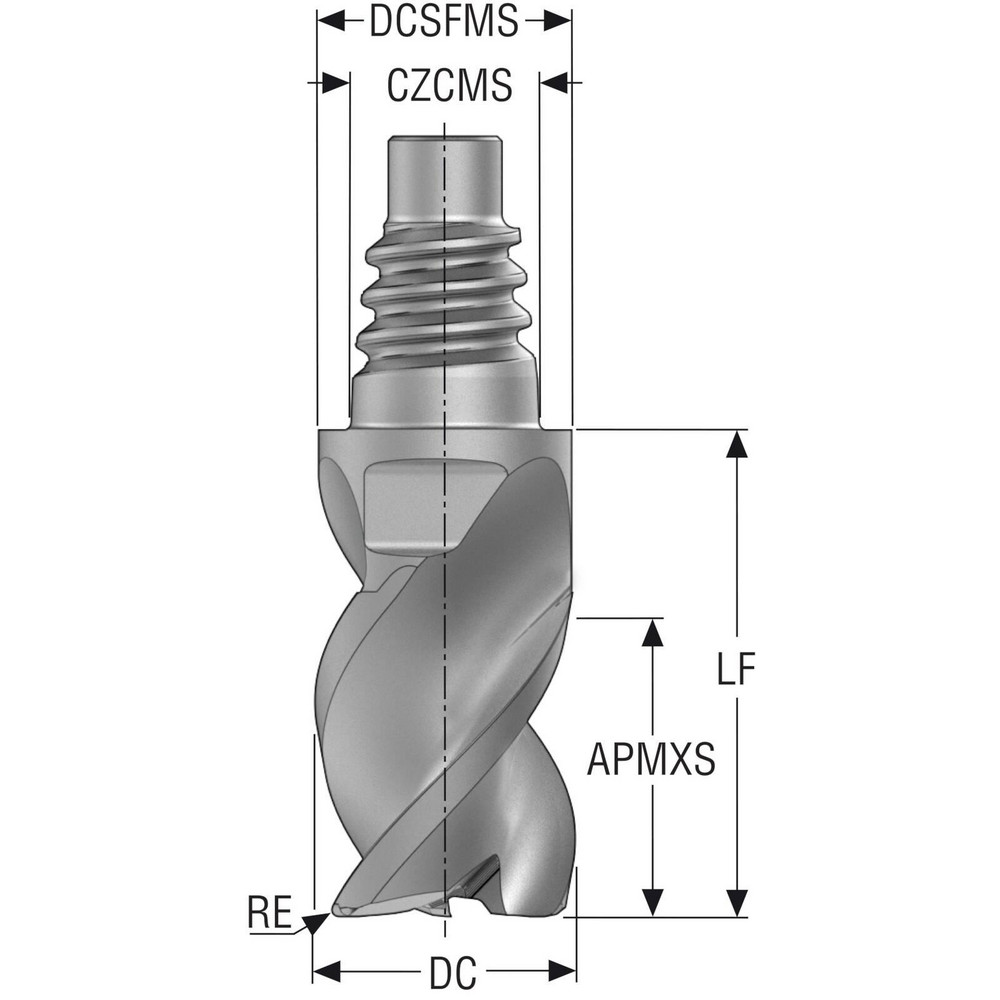 Seco - Corner Radius Milling Tip Insert: XSE450E16160D2R300Z3 AXT ...