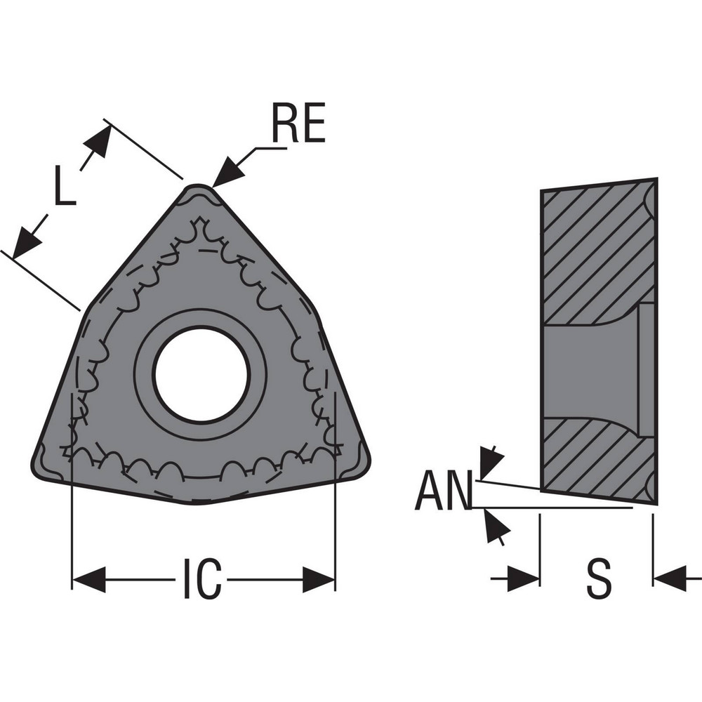 Seco - Indexable Drill Insert: WCMX040208-86 DP2501, Carbide | MSC Direct