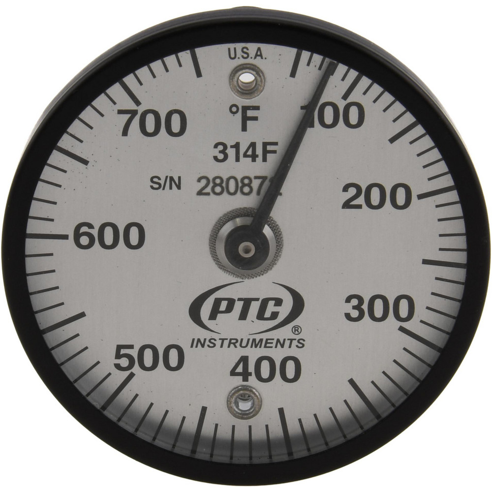 PTC Instruments - 50 to 750°F, 2" Dial Dia, Dual Magnet Mount ...