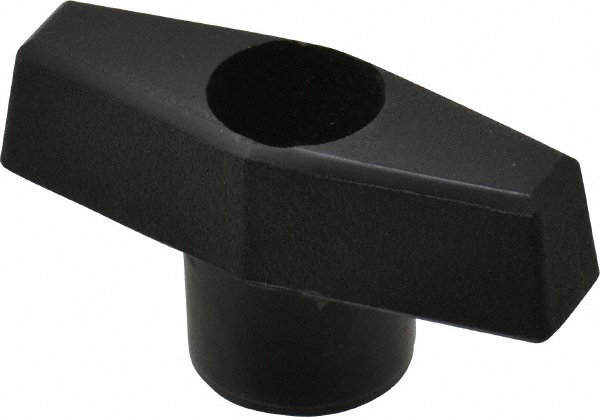 Gibraltar - M6 Hole Thread, 2" Head Length, Polypropylene, Thru Hex Hole Bar / Wing Knob ...