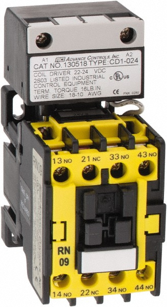 ACI - 4 Pole, 3NO/NC, 24 VAC Control Relay | MSC Direct