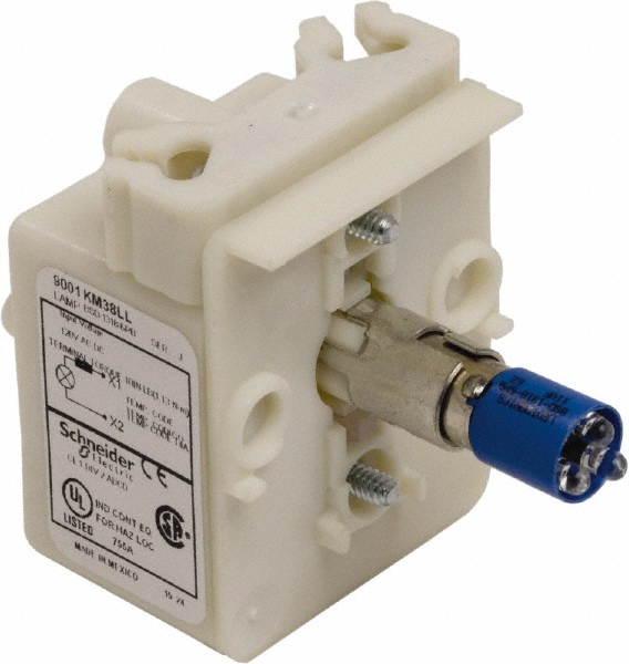 Schneider Electric - 120 VAC, 120 VDC Blue Lens LED Light Module | MSC ...