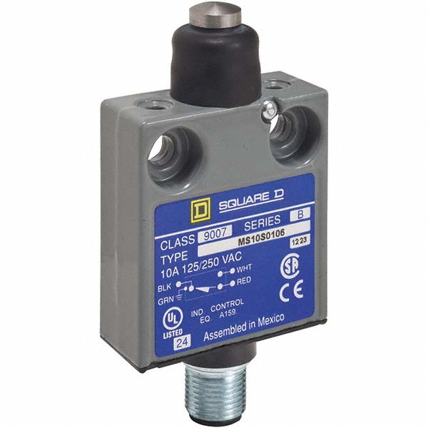 Square D - General Purpose Limit Switch: SPDT, NC, Plunger, Top | MSC ...