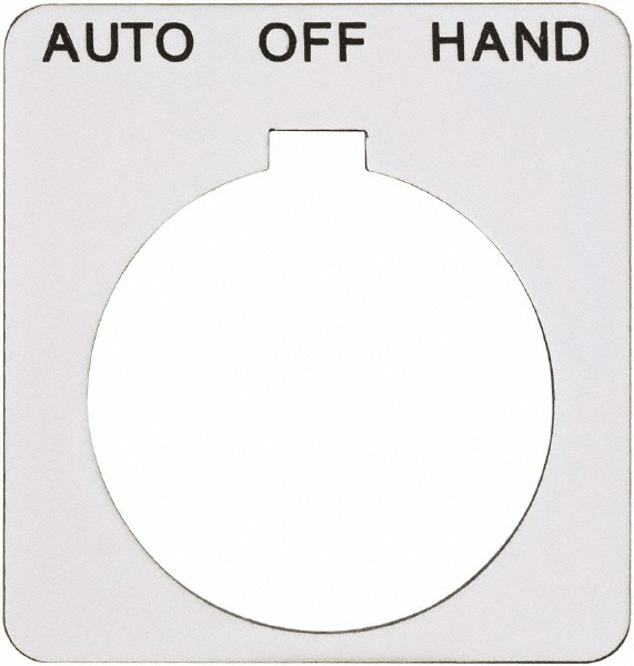 Schneider Electric - Square, Plastic Legend Plate - Auto-Off-Hand | MSC ...