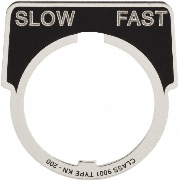 Schneider Electric - Half Round, Aluminum Legend Plate - Slow-Fast ...