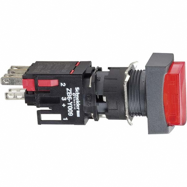 Schneider Electric - 16mm Mount Hole, Extended Straight, Pushbutton ...