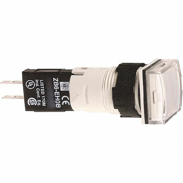 Schneider Electric - 48-120 VAC/VDC White Lens LED Pilot Light ...