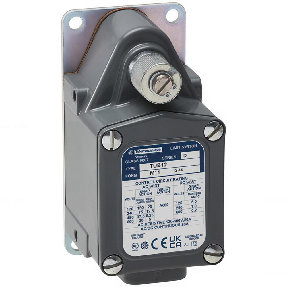 Square D - General Purpose Limit Switch: 3PDT, NC, Rotary Head, Side ...