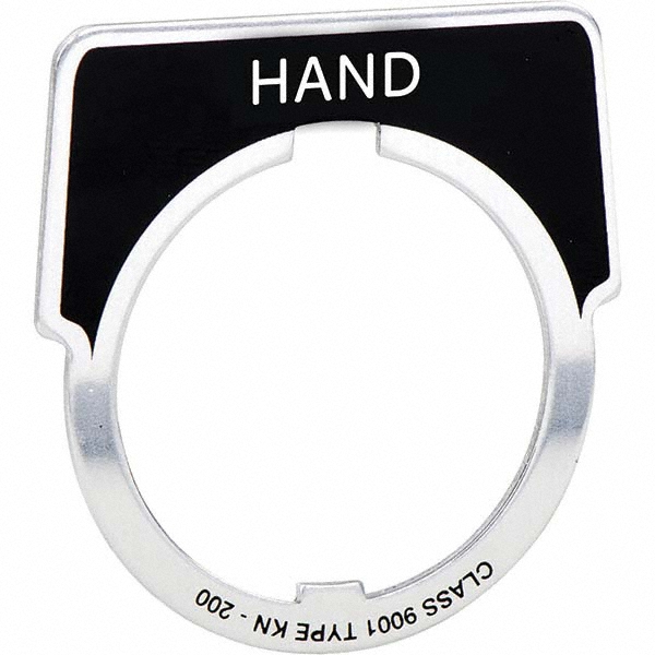 Square D - Rectangular, Legend Plate Insert - Hand - 56718109 - MSC ...