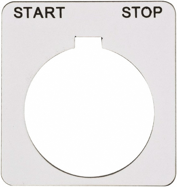 Schneider Electric - Square, Plastic Legend Plate - Start-Stop | MSC Direct
