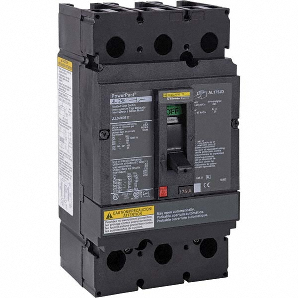 Square D - 600 Volt, 175 Amp, Automatic Molded Case Switch | MSC Direct
