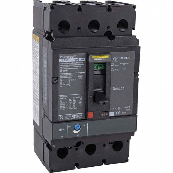 Square D - 175 Amp, 600 VAC, 3 Pole, Unit Mount Molded Case Circuit Breaker | MSC Direct