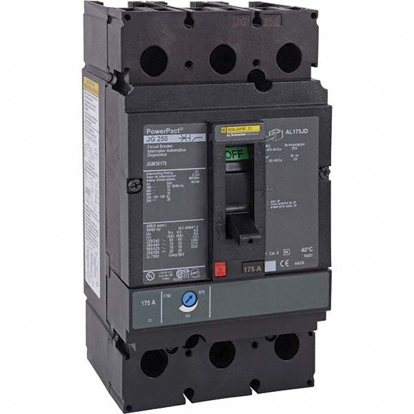 Square D - 200 Amp, 600 VAC, 3 Pole, Panel Mount Molded Case Circuit ...