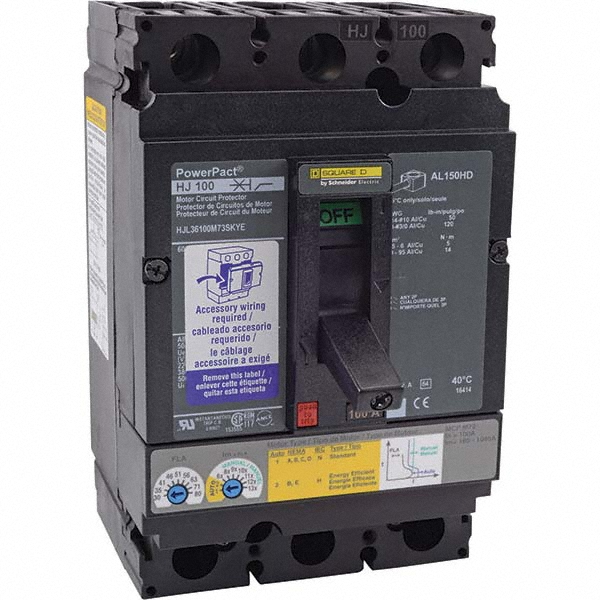 Square D - 100 Continuous Amp, 2 to 4 Starter, Motor Circuit Protector ...
