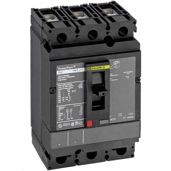 Square D - 150 Amp, 250 VDC, 600 VAC, 3 Pole, Panel Mount Molded Case ...