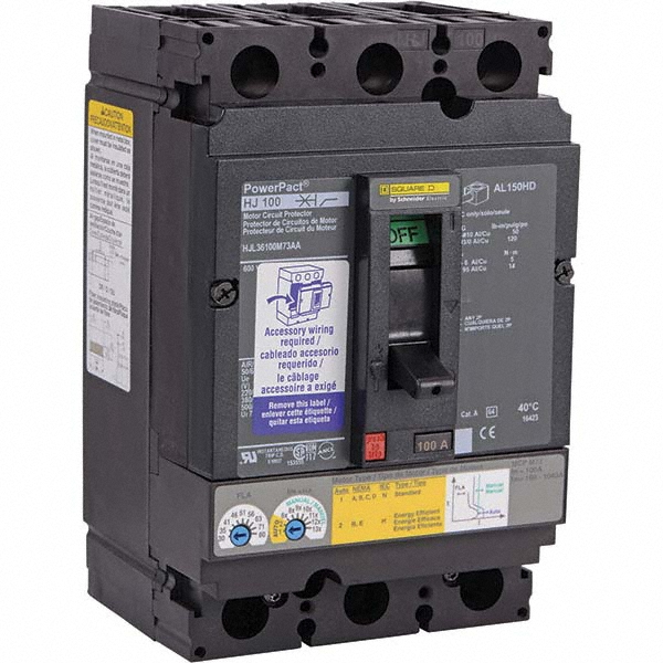 Square D - 100 Continuous Amp, 2 to 4 Starter, Motor Circuit Protector ...