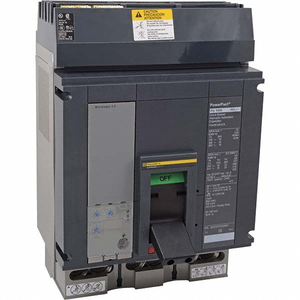 Square D - 1000 Amp, 600 VAC, 3 Pole, Panel Mount Molded Case Circuit ...