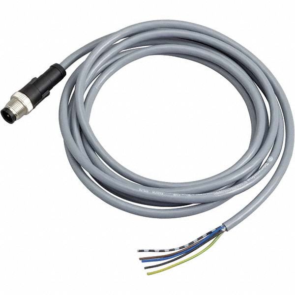 Telemecanique Sensors - 3 Amp, M12 5 Pin Male Straight Cordset Sensor ...