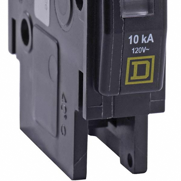 Square D - 20 Amp, 120/240 VAC, 1 Pole, DIN Rail Mounted, Flush Mount ...
