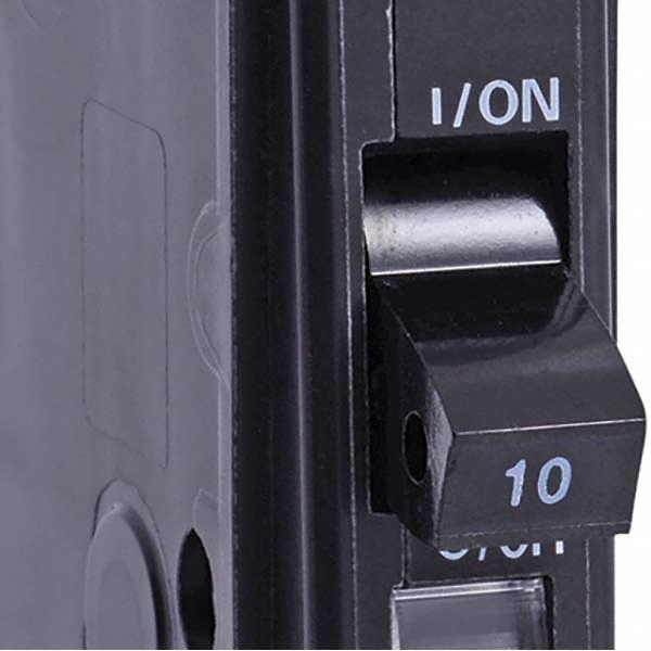 Square D - 10 Amp, 120/240 VAC, 1 Pole, DIN Rail Mounted, Flush Mount ...